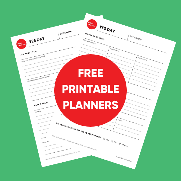 FREE Printable Planners – Colour Chronicles